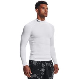 Under Armour Herren Trainingsshirt &raquo;UA CG ARMOUR COMP MOCK&laquo; Langarm-Ausf&uuml;hrung, mit Stehkragen, schnell trocknend, atmungsaktiv wei&szlig; XXL