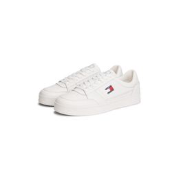 Tommy Jeans Herren Sneaker &raquo;TJM THE GREENWICH NEW ESS&laquo; , Freizeitschuh, Halbschuh, Schn&uuml;rschuh im Basekt-Style wei&szlig; 45