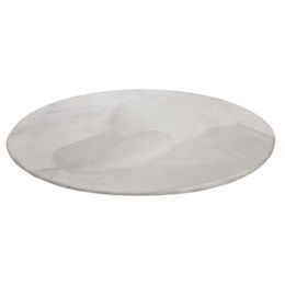 Wecon home Basics Hochflor-Teppich &raquo;Anna&laquo; rund 25 mm H&ouml;he Wohnzimmer, Schlafzimmer, Felloptik, sehr weich und flauschig, Uni grau Kunstfaser &Oslash; 100cm 1