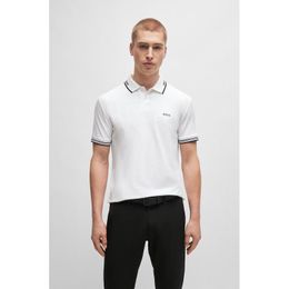 BOSS Green Herren BOSS Green Poloshirt &raquo;Paul Slim Fit Stretch-Baumwoll-Pique&laquo; mit Polokragen wei&szlig; L