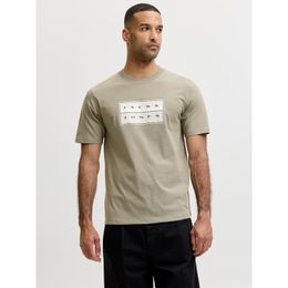 Jack & Jones Jack & Jones Herren Rundhalsshirt &raquo;JCOFUSION BOX PRINT TEE SS CN SN&laquo; Baumwolle, regular fit M