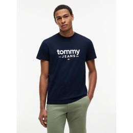 Tommy Jeans Herren T-Shirt &raquo;TJM SLIM GRAPHIC&laquo; blau 3XL
