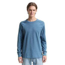 Tom Tailor Denim Herren Tom Tailor Denim Rundhalsshirt mit Logo Stickerei L