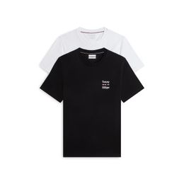 Tommy Hilfiger Herren T-Shirt &raquo;2 PACK CHEST GRAPHIC REG TEES&laquo; 2 schwarz S