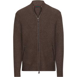 Reitmayer Strickjacke im Strickmuster-Mix Dunkelbraun (Gr&ouml;&szlig;e: L)
