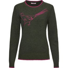 Brigitte von Sch&ouml;nfels Brigitte von Sch&ouml;nfels Pullover mit Fasanmotiv Gr&uuml;n/Beere (Gr&ouml;&szlig;e: 38)