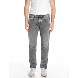 Replay Herren Straight-Jeans &raquo;GROVER&laquo; in vielen verschiedenen Waschungen, mit Stretch grau 34, L&auml;nge 34