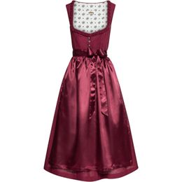 Almsach Langes Leinendirndl Burgund (Gr&ouml;&szlig;e: 44)