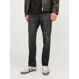Jack & Jones Jack & Jones Herren Regular-fit-Jeans &raquo;JJICLARK mit Used-Look und Stretch f&uuml;r den Alltag&laquo; mit Abriebeffekten schwarz 30, L&auml;nge 34