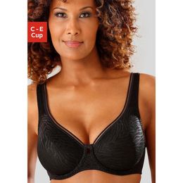 Nuance by Lascana Minimizer-BH im modernen Design mit gl&auml;nzendem Material schwarz 100, Cup C Minimizer-BH