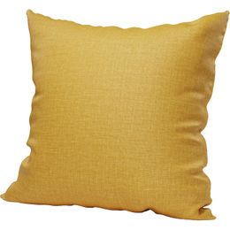 HOMING Dekokissen &raquo;St. Tropez&laquo; Pflegeleicht gelb Polyester B/L: 40cm x 40cm, 1 Stk.
