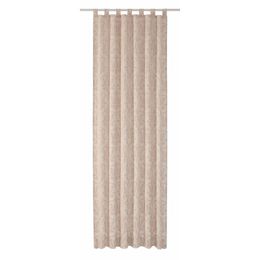 WIRTH Vorhang &raquo;Medina&laquo; Schlaufen 1 Stk. tlg. beige Baumwolle, Polyester 145cm, Schlaufen, 135cm