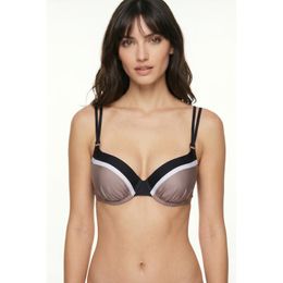 JOOP! Damen JOOP! Bandeau-Bikini-Top &raquo;Color Block&laquo; braun 42, Cup D