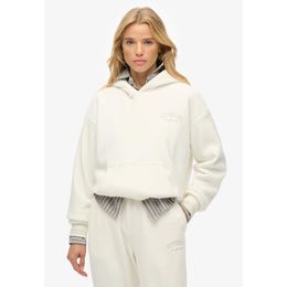 Superdry Damen Kapuzensweatshirt &raquo;COUNTRY CLUB VELOUR RELAX HOOD&laquo; wei&szlig; XXL