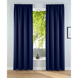 OTTO home Verdunkelungsvorhang &raquo;Solana, Gardinen mit Kr&auml;uselband, Vorh&auml;nge, Wohnzimmer, modern,&laquo; Kr&auml;uselband 2 Stk. tlg. 2er-Set Verdunklungsvorhang 