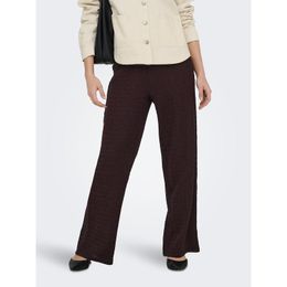 Only Damen Only Schlupfhose &raquo;ONLILSE PANT STRUCTURE JRS NOOS&laquo; Kunstfaser, regular fit braun S (36), N-Gr
