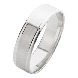Firetti Unisex Trauring &raquo;Schmuck Geschenk Gold 375 Hochzeit Ehering Trauring "LIEBE"&laquo; Made in Germany, wahlweise mit oder ohne Brillanten wei&szlig; 17,5, 