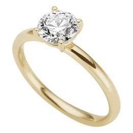 Firetti Damen Goldring &raquo;Schmuck Geschenk Gold 333 Vorsteckring Verlobung Solit&auml;r Lab Grown&laquo; mit Brillant gold 16, 1 VS = sehr kleine Einschl&uuml;sse, 