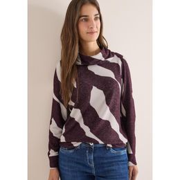 Cecil Damen Wasserfallpullover mit Muster XS (36)