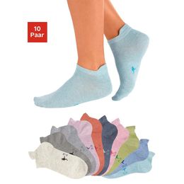 Kangaroos Damen Kangaroos Sneakersocken &raquo;Damen Sneaker Socken, Sportsocken, Sommer Basic&laquo; Packung, Gro&szlig;packung, 10 Stk. tlg. mit verl&auml;ngertem B&uuml;ndchen