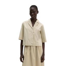 Marc O'Polo Marc O'polo Damen Marc O'Polo Kurzarmbluse relaxed aus Popeline-Stretch, croped 34