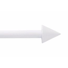 Indeko Gardinenstange &raquo;Gera&laquo; &Oslash; 16 mm 1 l&auml;ufig-l&auml;ufig ausziehbar stufenlos verstellbare Teleskopstange wei&szlig; Stahl L: 70cm - 120cm &Oslash; 16mm, 1 l&auml;ufig