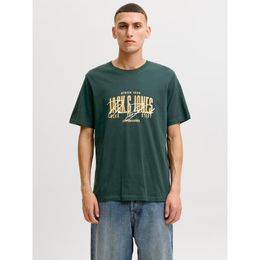 Jack & Jones Jack & Jones Herren T-Shirt &raquo;JJAERO TEE SS CREW NECK&laquo; Baumwolle, regular fit gr&uuml;n XS