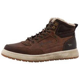 Mustang Shoes Herren Winterboots &raquo;Puno&laquo; High Top Sneaker, Schn&uuml;rboots mit Warmfutter braun 47