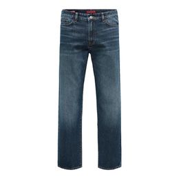 Only & Sons Only & Sons Herren ONLY & SONS Straight-Jeans &raquo;ONSEDGE STRAIGHT DNM&laquo; Baumwolle, straight fit blau 33, L&auml;nge 32