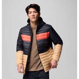 Columbia Herren Steppjacke &raquo;POWDER PASS HOODED JACKET&laquo; mit Kapuze mit Rei&szlig;verschlusstaschen, w&auml;rmeisolierende Wattierung aus Polyester schwarz L