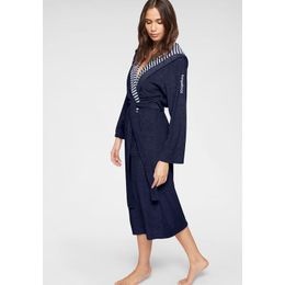 Kangaroos Damenbademantel &raquo;Dalia, ideal f&uuml;r Sauna & Spa, Standardl&auml;nge & &Uuml;berl&auml;nge&laquo; 1 Stk. Uni-Farben mit Streifen, Taschen, leicht, XS-3XL, auch in 