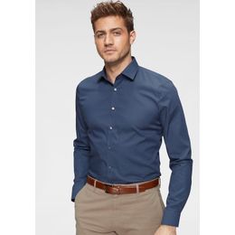 OLYMP Herren OLYMP Businesshemd &raquo;No. Six super slim&laquo; B&uuml;gelleicht blau 41, N-Gr