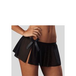 Petite Fleur Gold By Lascana Damen petite fleur gold by Lascana Stringrock aus leicht transparentem Netzmaterial schwarz 44/46