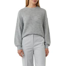 comma, Comma Casual Identity Damen comma casual identity Strickpullover Relaxed Fit, Alpaka-Mix, Rundhals, Grobstrick 48
