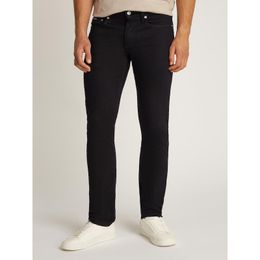 Calvin Klein Jeans Herren Slim-fit-Jeans &raquo;SLIM&laquo; Coinpocket, Logostickerei schwarz 32, L&auml;nge 32