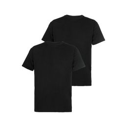 Fruit of the Loom Herren Fruit of the Loom T-Shirt Packung, 2 Stk. aus reiner Baumwolle schwarz XXL (60/62)