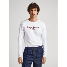 Pepe Jeans Herren Langarmshirt &raquo;EGGO LONG&laquo; wei&szlig; XL (56)