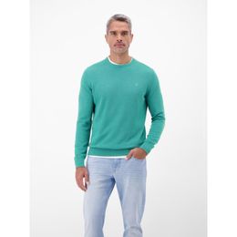 Lerros Herren Lerros Strickpullover mit Rippb&uuml;ndchen gr&uuml;n M