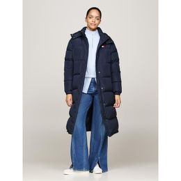 Tommy Jeans Damen Steppmantel &raquo;TJW ALASKA LONG PUFFER EXT&laquo; Kunstfaser blau XS (34)