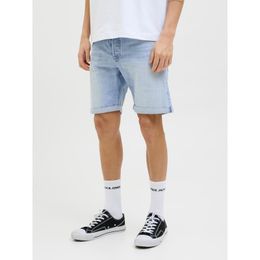 Jack & Jones Jack & Jones Herren Shorts &raquo;JJIORIGINAL mit stylischem Aufschlag und Knopfleiste&laquo; Baumwollmischung, regular fit blau S, N-Gr