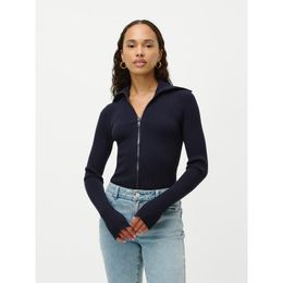 Leger Damen LeGer Langarmbody &raquo;Heidi, LeGer by Lena Gercke&laquo; mit Rei&szlig;verschluss, k&ouml;rpernah, mit Kragen blau 42, N-Gr