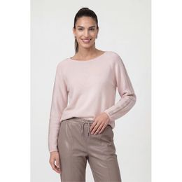 monari Damen Rundhalspullover &raquo;Pullover Basic Schmuck&laquo; Regular fit mit Schmuckelementen rosa 46