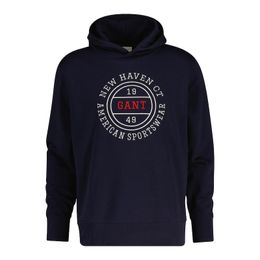 Gant Herren Kapuzensweatshirt &raquo;GRAPHIC HOODIE&laquo;, Regular fit mit Kapuze blau XXL