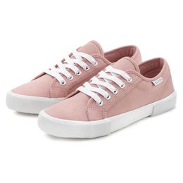 Lascana Damen Lascana Sneaker aus Textil, Schn&uuml;rhalbschuh, Freizeitschuh, Turnschuh rosa 39