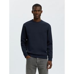 Selected Herren Selected Sweatshirt &raquo;SLMTOM SOFT CREW NECK SWEAT NOOS&laquo;, Baumwollmischung, regular fit blau XL