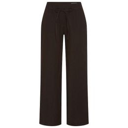 MAC Damen MAC Leinenhose &raquo;CHIARA BELT&laquo; Sommerhose Wide Fit, mit geradem, weitem Bein braun 38, L&auml;nge 30
