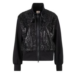 Sportalm Kitzb&uuml;hel Damen Sweatjacke mit Pailletten schwarz 40