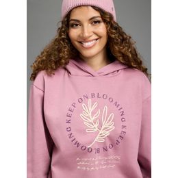 Kangaroos Damen Kangaroos Kapuzensweatshirt, mit Kapuze, weite Passform, h&uuml;ftlange Form, auch in gro&szlig;en Gr&ouml;&szlig;en rosa 36/38