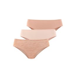 Lascana Damen Lascana Jazz-Pants Slips &raquo;aus hochwertiger Modal-Qualit&auml;t&laquo; 3er-Pack beige 48/50