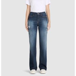 MAC Damen MAC Weite Jeans &raquo;WIDE&laquo; im Five-Pocket Style blau 38, L&auml;nge 32